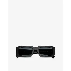 Prada Rectangle-frame Acetate Sunglasses - Black