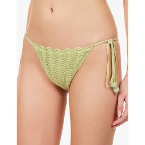 Devon Windsor Open-knit Bikini Bottom