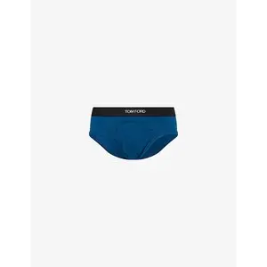 TOM FORD Classic Cotton-jersey Boxer Briefs Xxl Navy/blue