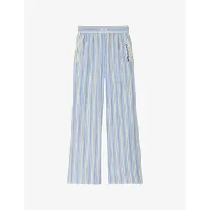 Zadig&Voltaire Stripe-print Cotton Trousers - Sixtine