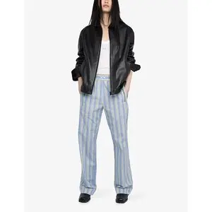 Zadig&Voltaire Stripe-print Cotton Trousers - Sixtine
