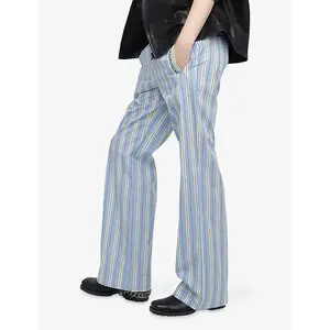 Zadig&Voltaire Stripe-print Cotton Trousers - Sixtine