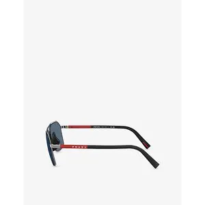 Prada Ps B51s Pilot-frame Sunglasses - Silver