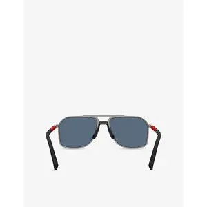 Prada Ps B51s Pilot-frame Sunglasses - Silver