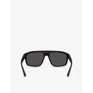 Prada Ps B02s Irregular-frame Injected Sunglasses - Black
