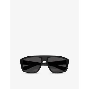 Prada Ps B02s Irregular-frame Injected Sunglasses - Black