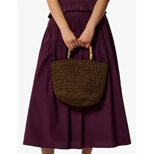 Whistles Bamboo-handle Crochet Bag