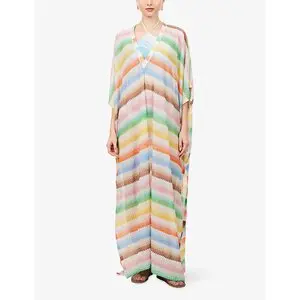 Missoni Stripe Metallic-knit Kaftan