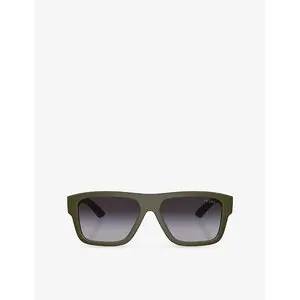 Prada Ps 04zs Square-frame Sunglasses - Green