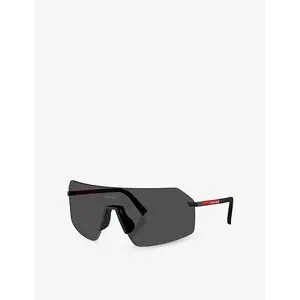 Prada Ps B50s Irregular-frame Metal Sunglasses