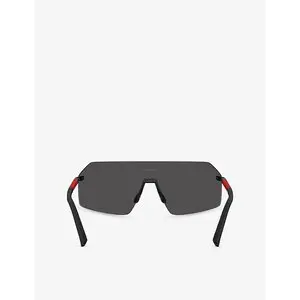 Prada Ps B50s Irregular-frame Metal Sunglasses