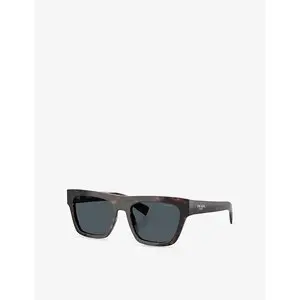 Prada Square-frame Acetate Sunglasses - Brown