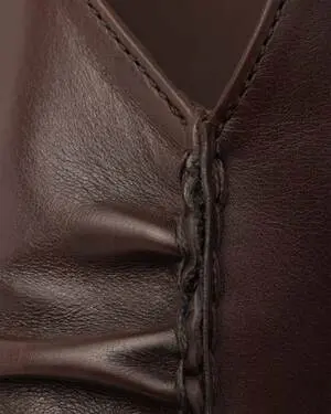 Prada Leather Mules - Brown