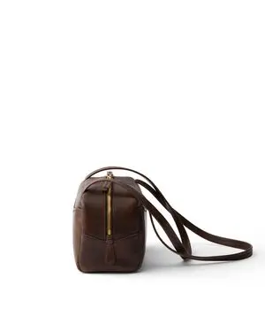 Prada Antiqued Leather Top-handle Mini-bag - Brown