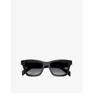 Prada Butterfly-frame Acetate Sunglasses - Black