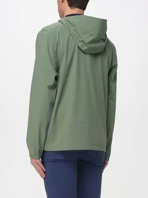 Rains Suva Jacket In Technical Fabric With Hood - Green