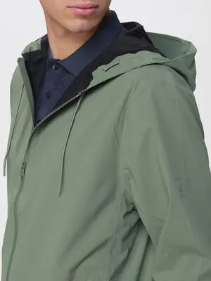 Rains Suva Jacket In Technical Fabric With Hood - Green