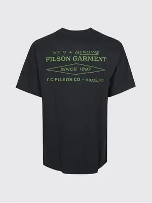 Filson Crewneck T-shirt In Cotton With Logo