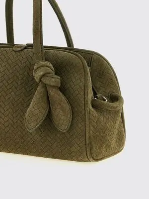 Jacquemus Le Petit Turismo Woven Suede Bag - Green