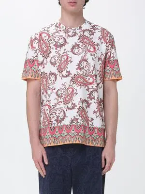 Etro Crew-neck Cotton T-shirt With Paisley Print