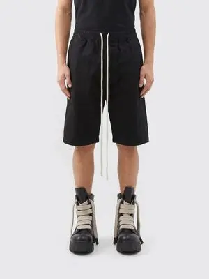 Rick Owens Cotton Drawstring Shorts - Black