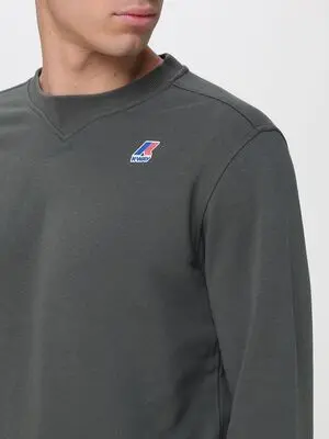 K-WAY Crewneck Sweatshirt With Logo Detail - Green