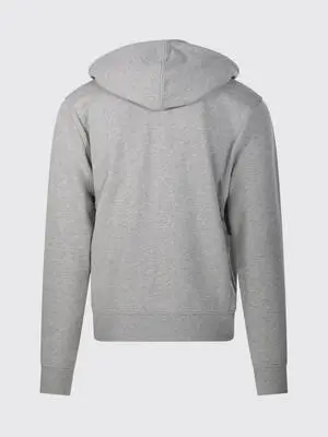 AMI Paris Zip-up Hoodie - Grey