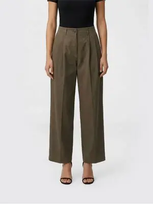 TOTEME Cotton Palazzo Pants - Brown