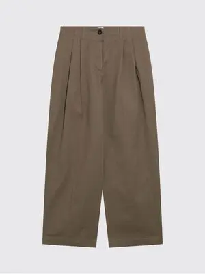 TOTEME Cotton Palazzo Pants - Brown