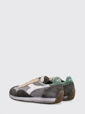 DIADORA Equipe Dirty Suede And Canvas Sneakers - Dove Grey