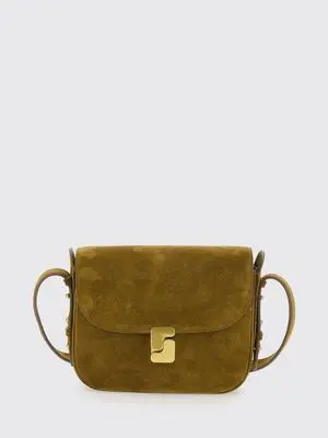 Soeur Bellissima Suede Bag Green
