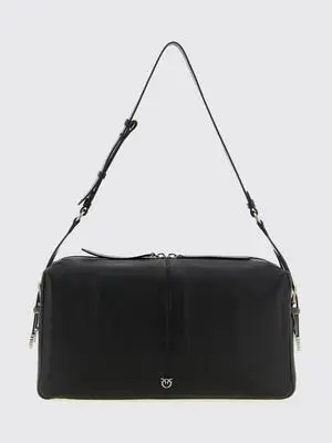 Pinko Keeper Bag Large Biker Leather Bag - Black