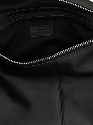 Pinko Keeper Bag Large Biker Leather Bag - Black