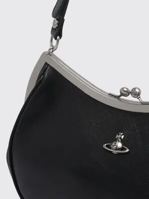 VIVIENNE WESTWOOD Metallic Shoulder Bag - Black