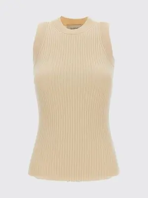 Sportmax Sleeveless Ribbed Knit Top - Beige