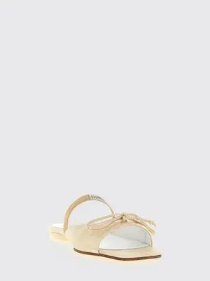 MAISON MARGIELA Smooth Calf Leather Mule Sandals With Maxi Bow