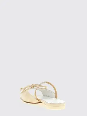 MAISON MARGIELA Smooth Calf Leather Mule Sandals With Maxi Bow