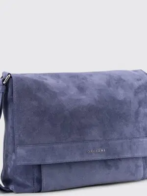 Orciani Suede Shoulder Bag - Blue