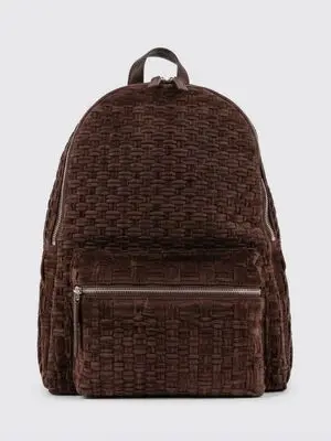 ORTIGNI Woven Backpack - Brown