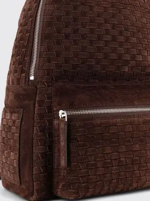 Orciani Woven Backpack - Brown