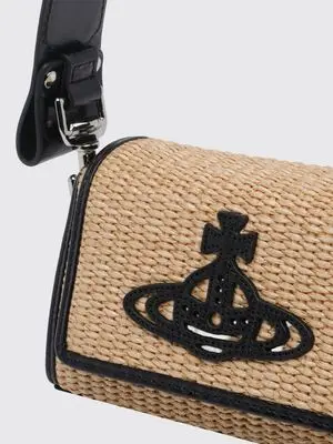 VIVIENNE WESTWOOD Raffia Shoulder Bag - Beige