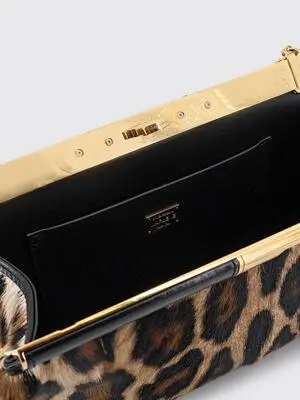 Dolce & Gabbana Marlene Animal Print Pony Skin Shoulder Bag - Brown