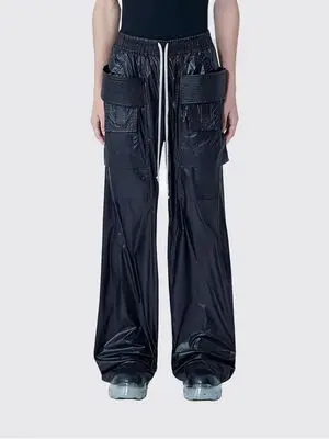 Rick Owens Belted Wide Leg Pants - Black
