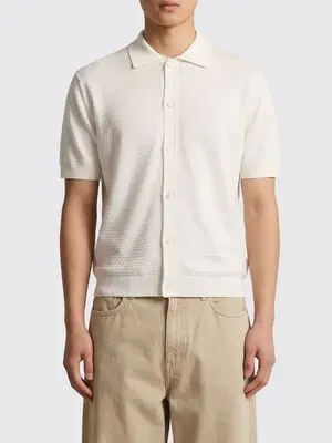 PAOLO PECORA Knitted Polo Shirt - White