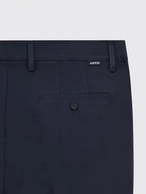 Aspesi Tailored Cotton Trousers - Navy