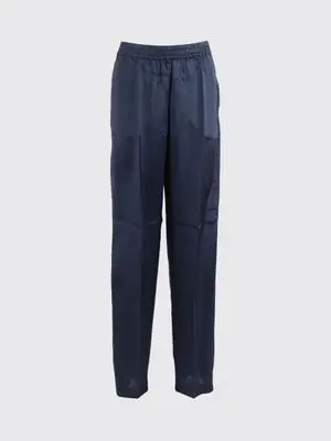 Aspesi Wide Leg Silk Trousers - Blue