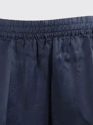 Aspesi Wide Leg Silk Trousers - Blue