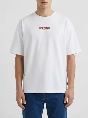 Aspesi Cotton Crew Neck T-shirt With Slogan - White