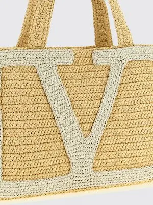Valentino Garavani Raffia Tote Bag - Beige