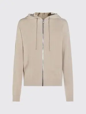 Rick Owens Wool Hooded Cardigan - Beige